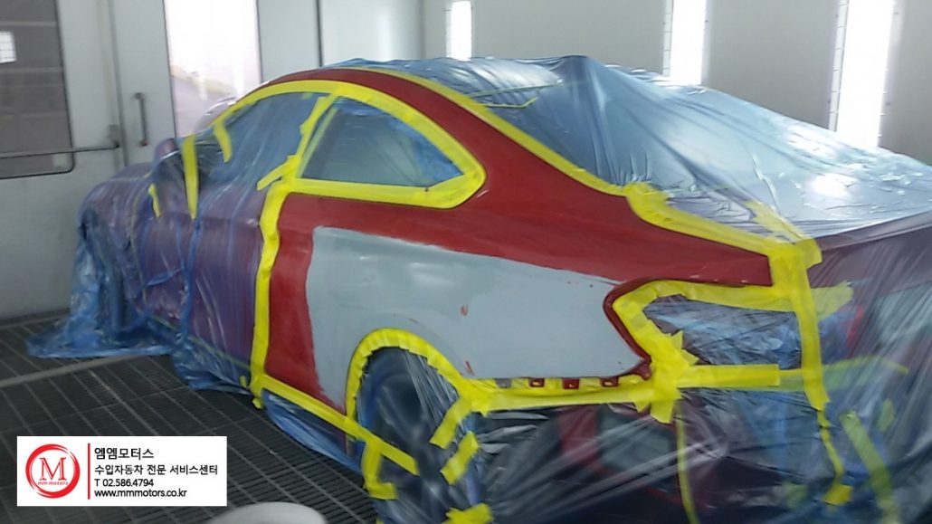 Bmw 420d 사고수리 휀다 찢어짐 복원수리 수입차 전문 서비스센터 엠엠모터스 Mm모터스
