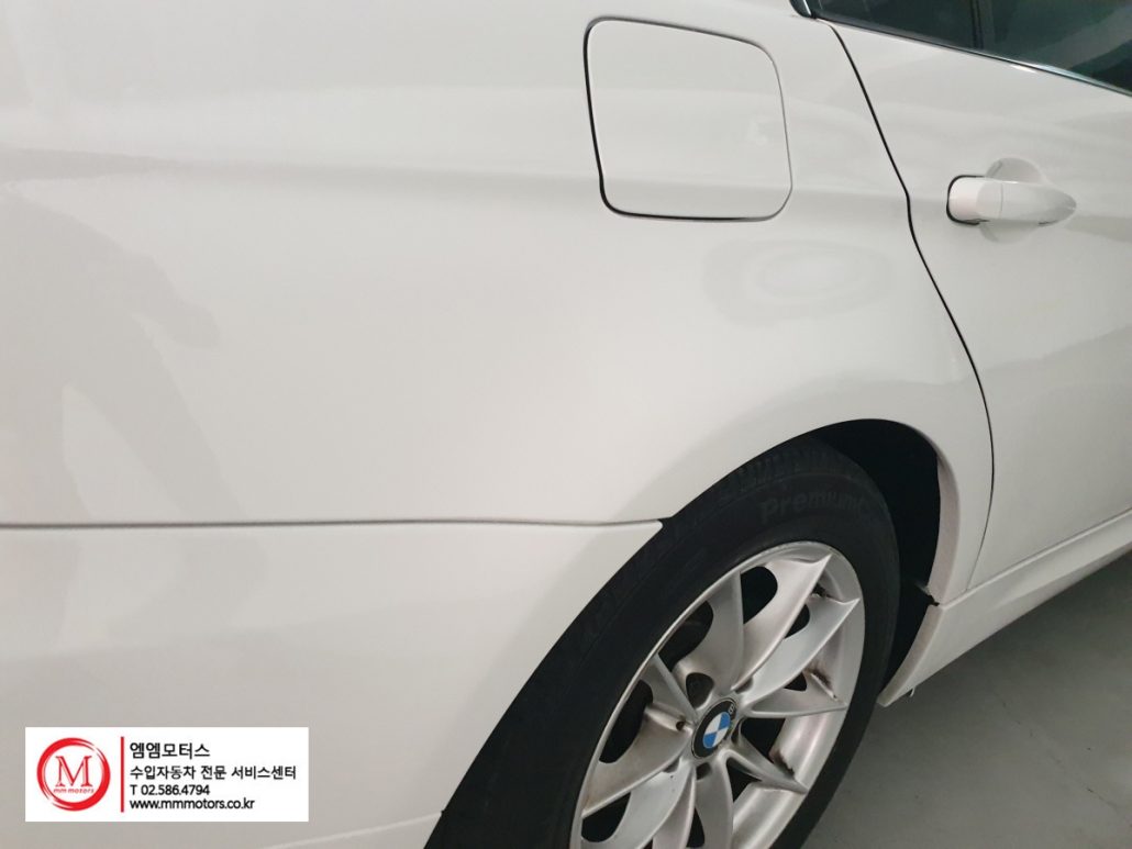 Bmw 320i E90 도어 휀다 판금도장 수입차 전문 서비스센터 엠엠모터스 Mm모터스
